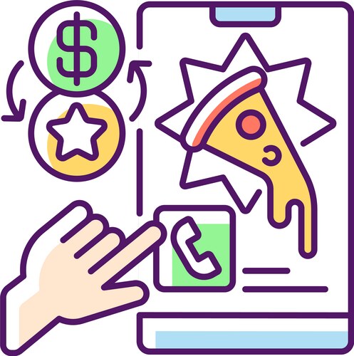 Rewards program rgb color icon – Royalty-Free Vector | VectorStock