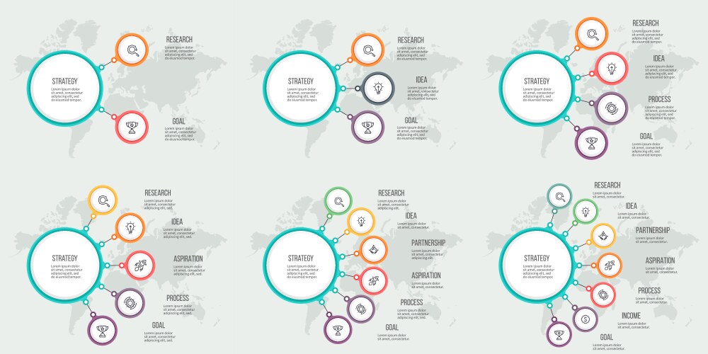 Business Hierarchy & Organization Chart Vector Image