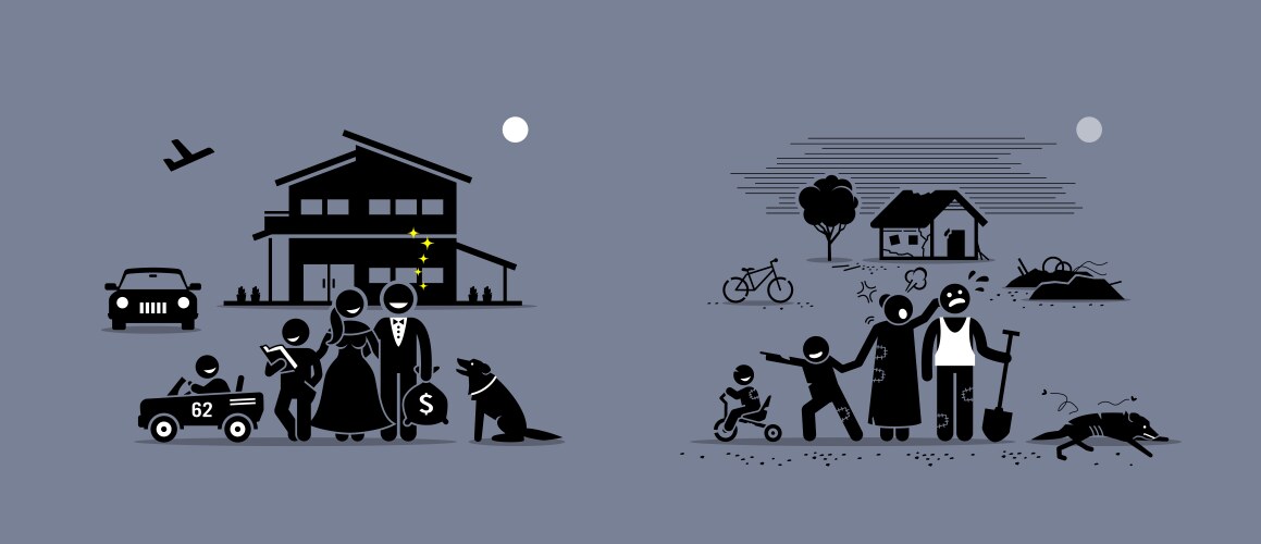 Rich Vs Poor Vector Images (30)