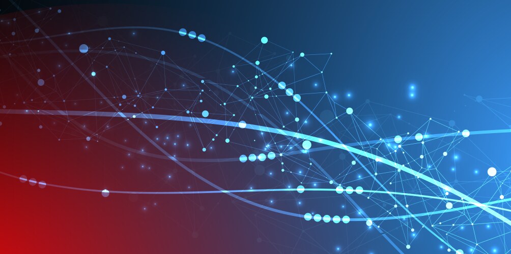 Molecular structure background science template Vector Image