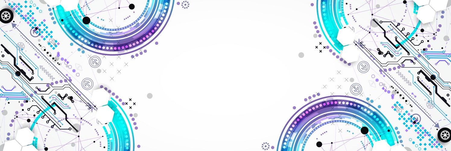 Abstract background with plexus effect scientific Vector Image