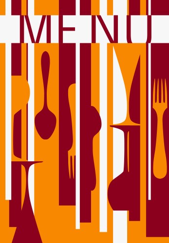 Menu cover background Royalty Free Vector Image