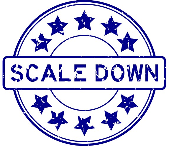 Grunge green economies of scale word square Vector Image