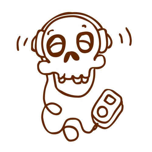Skeleton Headphones Vector Images (over 650)