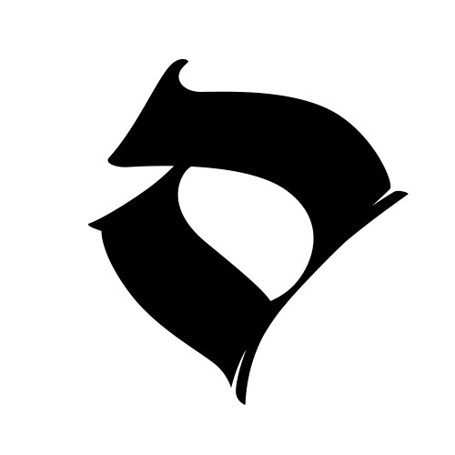 Letter D in Gothic Style Alphabet Vector Images (50)