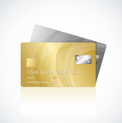 Luxury VIP Gold Credit Card Royalty Free Vector Image