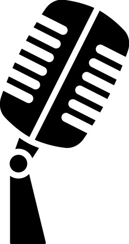 Retro vintage microphone icon Royalty Free Vector Image