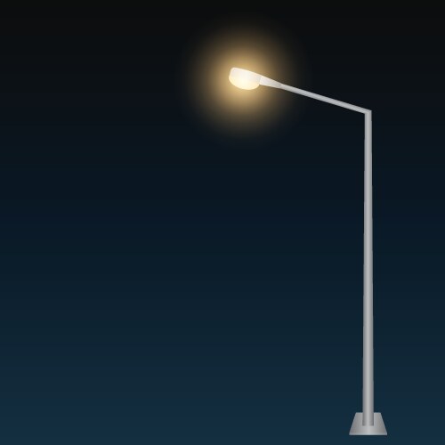 Public street light pole at night Royalty Free Vector Image