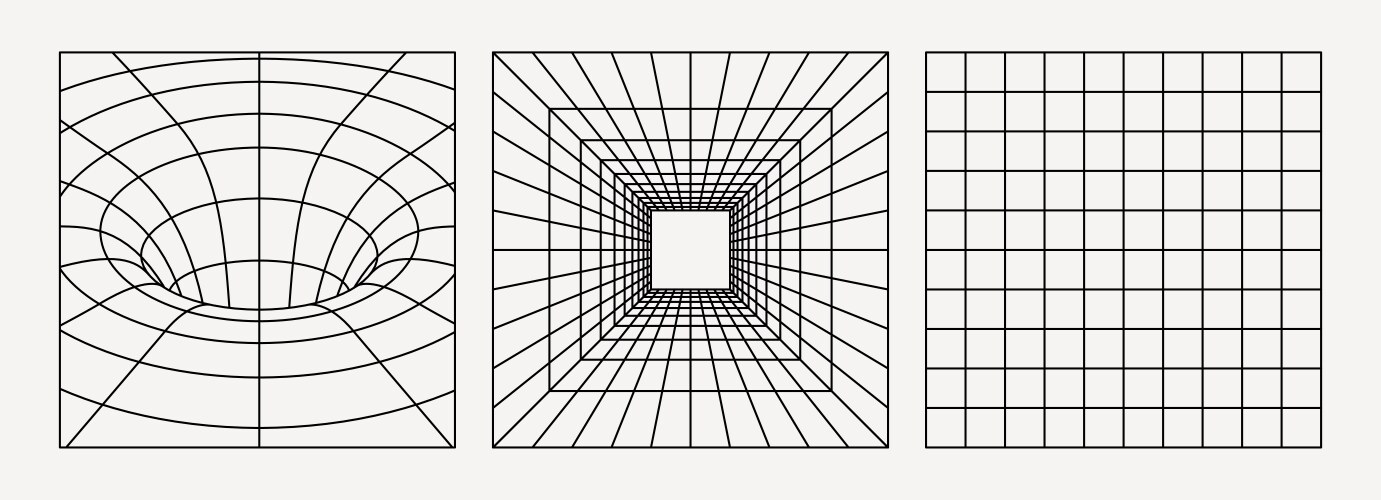 Geometry wireframe grid backgrounds in neon pink Vector Image