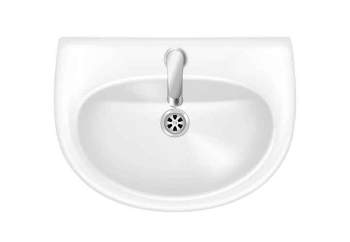 Realistic silverware top view Royalty Free Vector Image