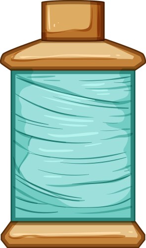 Needle thread spool cartoon Royalty Free Vector Image