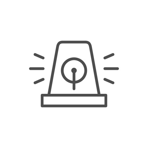Notification icon bell alarm alert Royalty Free Vector Image