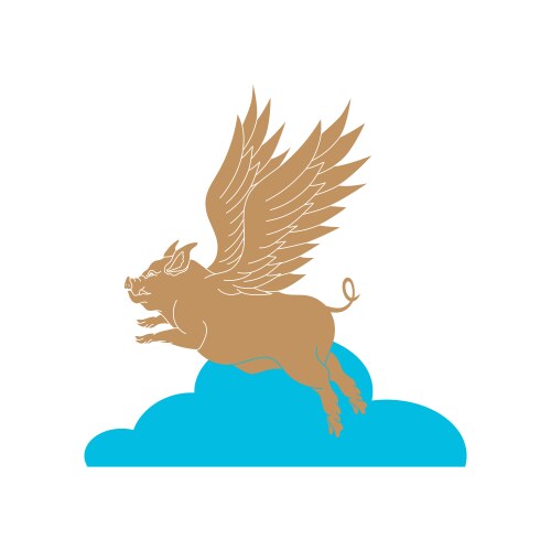 Flying Pig Logo Vector Images (over 170)