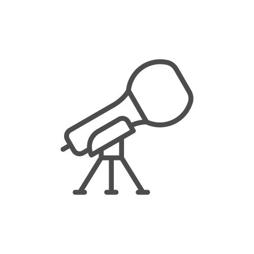 Minimal microphone icon or design element Vector Image