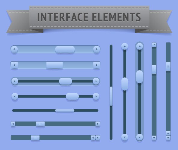 Elements of user interface hud Royalty Free Vector Image