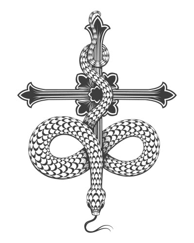 Crowned cross Royalty Free Vector Image - VectorStock