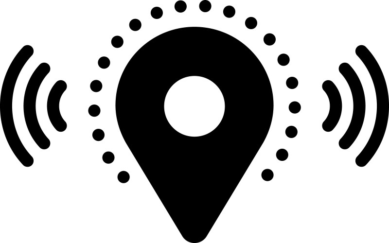 Live location Royalty Free Vector Image - VectorStock