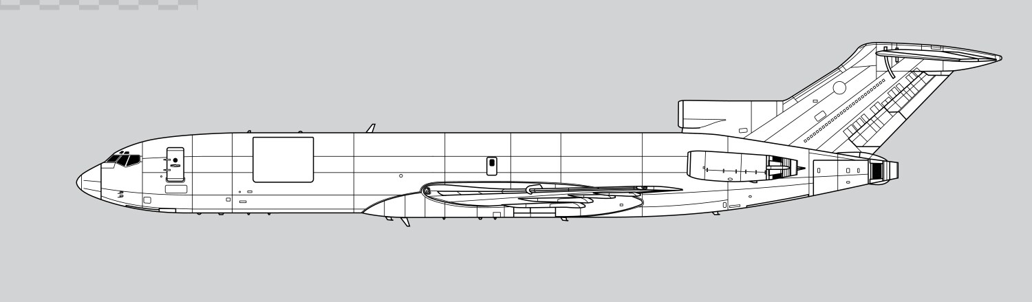 Boeing 757-200pf freighter Royalty Free Vector Image