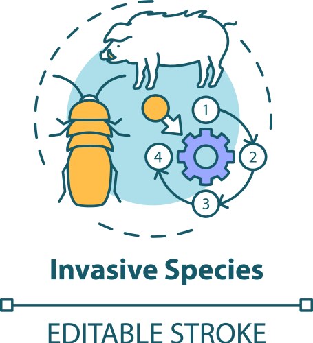 Pests and weeds elimination concept icon Vector Image