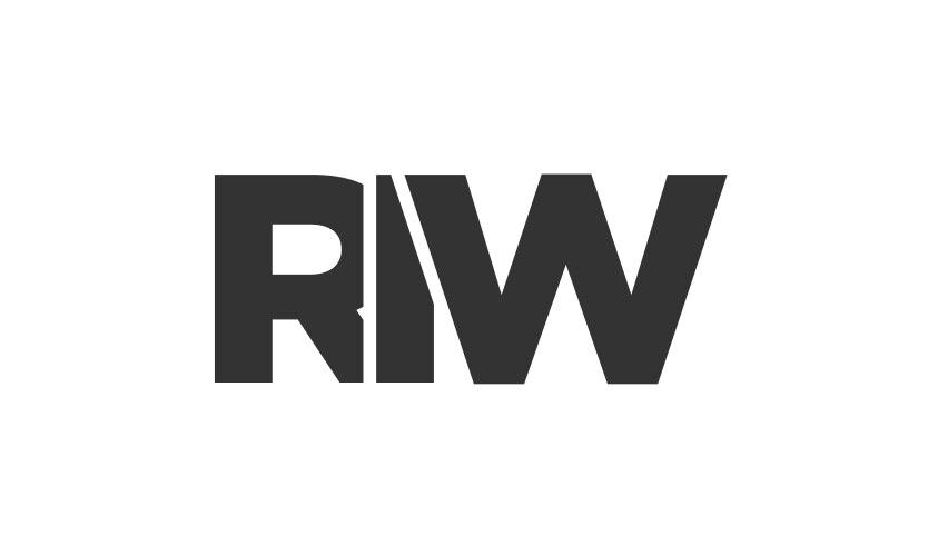 Nwx logo design template with strong and modern Vector Image