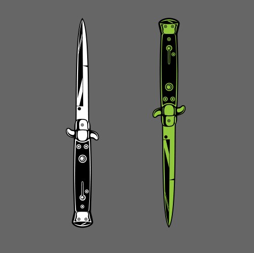 Switchblade Knife Vector Images (over 140)