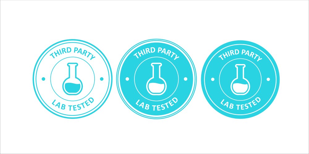 Third Party Lab Tested Assurance – Royalty-Free Vector | VectorStock