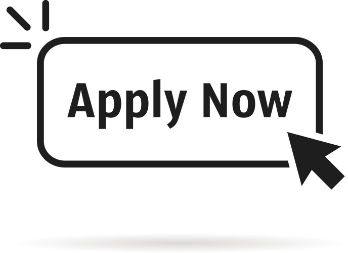 Apply now job submit button icon Royalty Free Vector Image