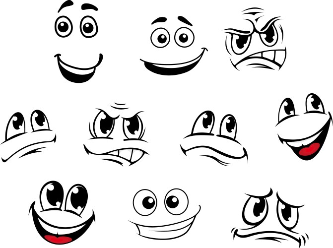 Cartoon Faces Funny Vector Images (over 380,000)