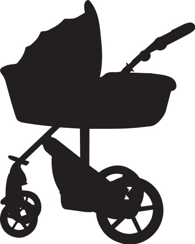 Pink pram Royalty Free Vector Image - VectorStock