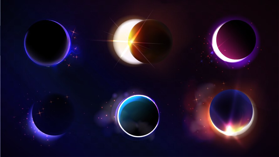 Solar eclipse Royalty Free Vector Image - VectorStock