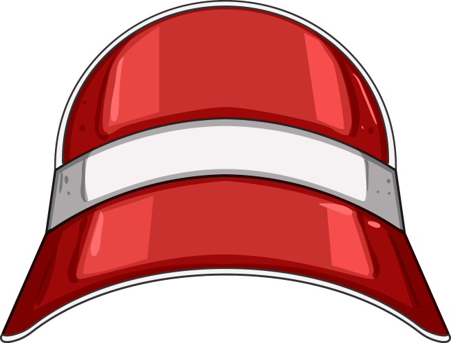 Fashion visor cap cartoon Royalty Free Vector Image