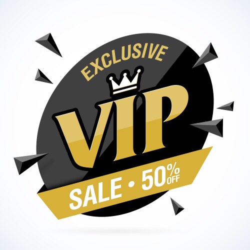 Sale label price tag banner badge template Vector Image