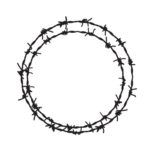 Barbed wire Royalty Free Vector Image - VectorStock