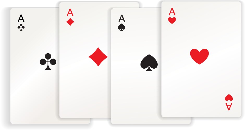 Ace cards Royalty Free Vector Image - VectorStock