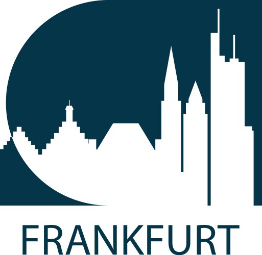 Frankfurt logo Royalty Free Vector Image - VectorStock