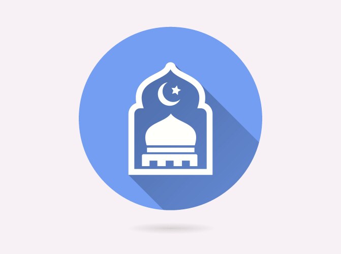 Mosque window icon Royalty Free Vector Image - VectorStock