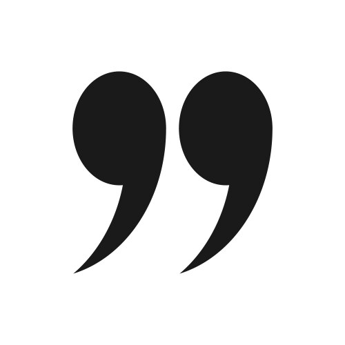 Quotation mark icon Royalty Free Vector Image - VectorStock