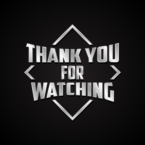 Thanks for watching like subscribe and comment Vector Image