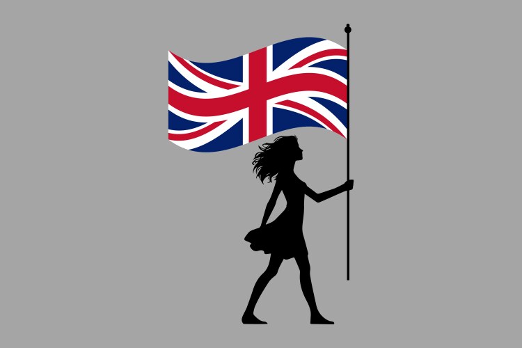 British girl Royalty Free Vector Image - VectorStock