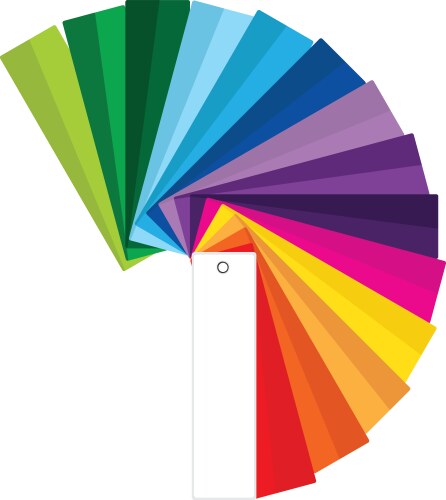 Color wheel with shade of colors colour spectrum Vector Image