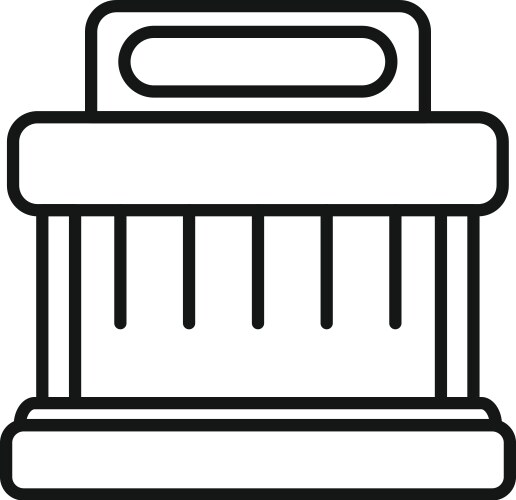 Electric food dehydrator machine drawing Vector Image