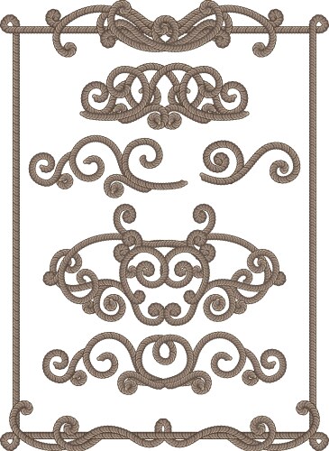 Rope Scroll Vector Images (over 840)