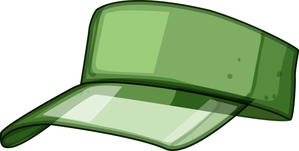 Headwear visor cap cartoon Royalty Free Vector Image