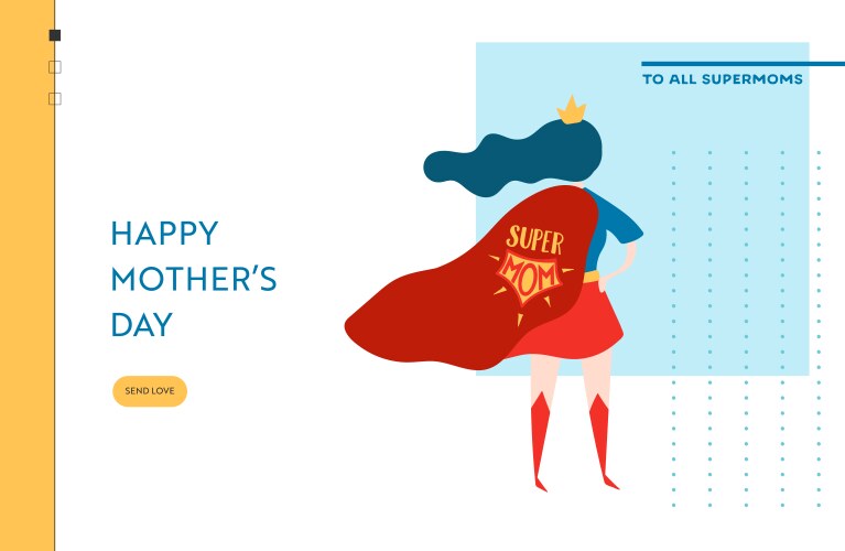 Happy mothers day card Royalty Free Vector Image