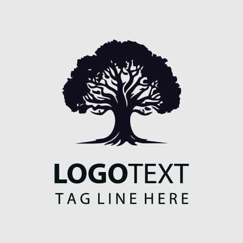 Oak tree logo Royalty Free Vector Image - VectorStock
