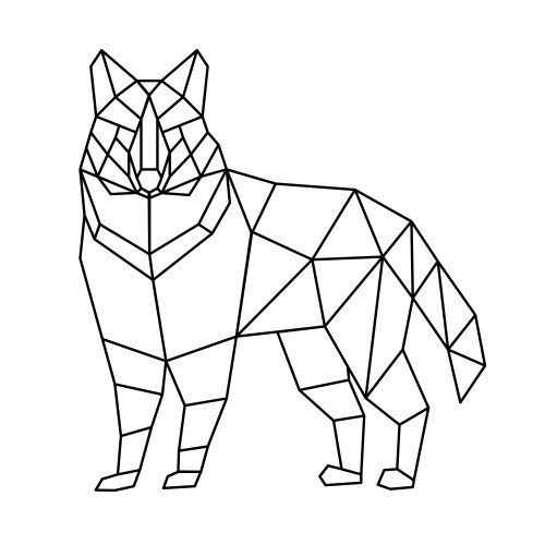 Geometric Husky Vector Images (over 220)