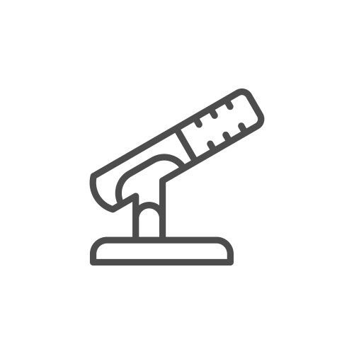 Minimal microphone icon or design element Vector Image