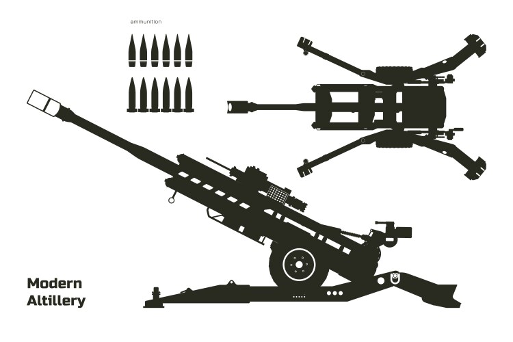 Modern Howitzer Cannon