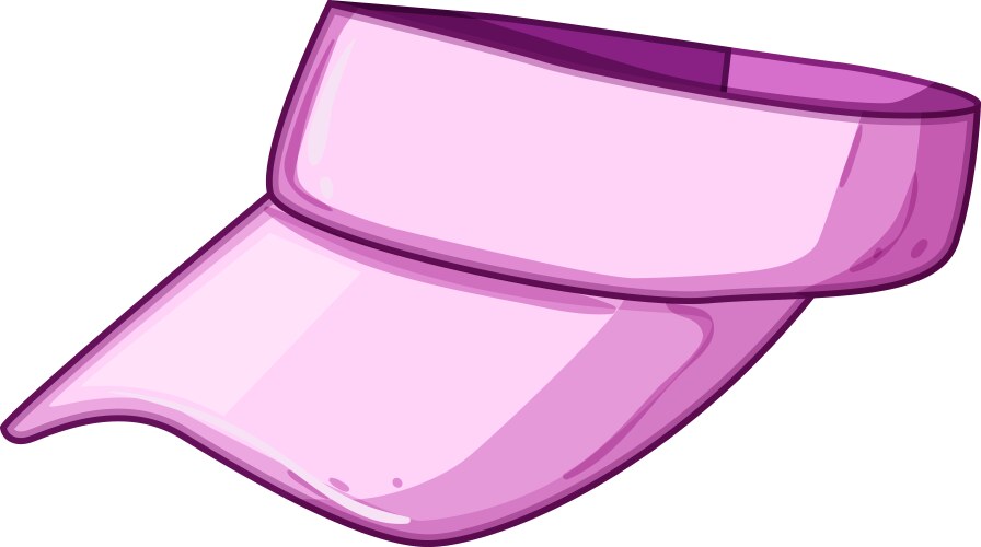 Fashion visor cap cartoon Royalty Free Vector Image