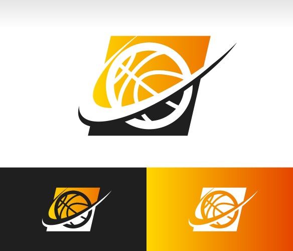 Basketball logo Royalty Free Vector Image - VectorStock
